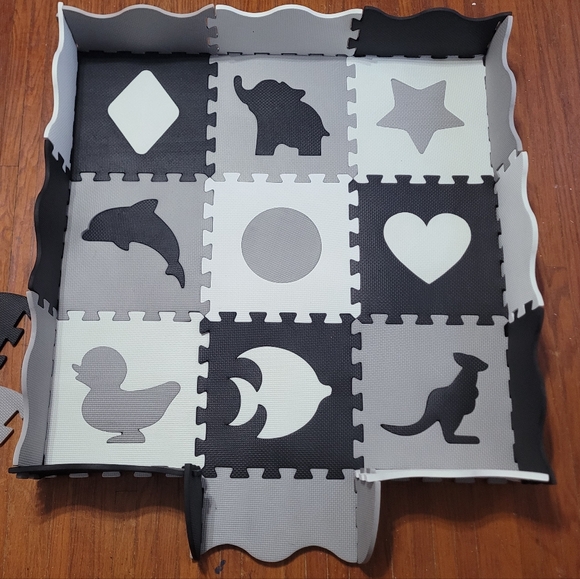 Other | Interlocking Foam Tile Floor Mat Ball Pit Playmat Animals Shape ...